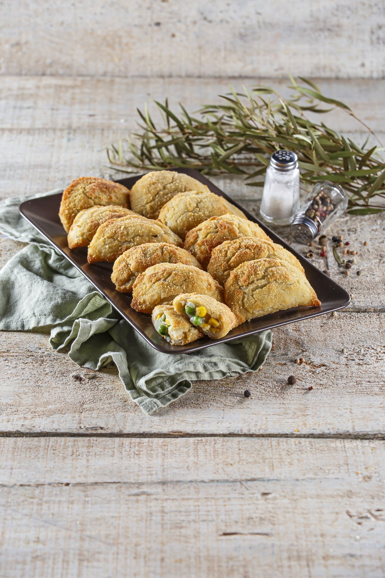 Rissóis de forno - Revista Veggie